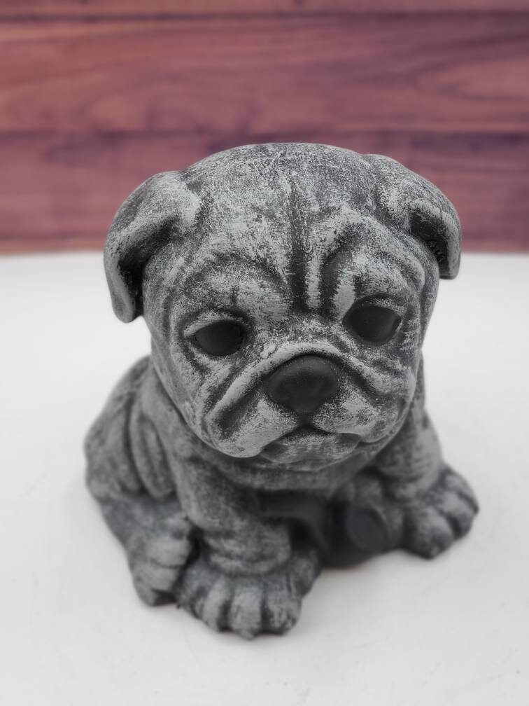 English Bulldog Statue Concrete Bulldog Decor Bulldog With - Etsy