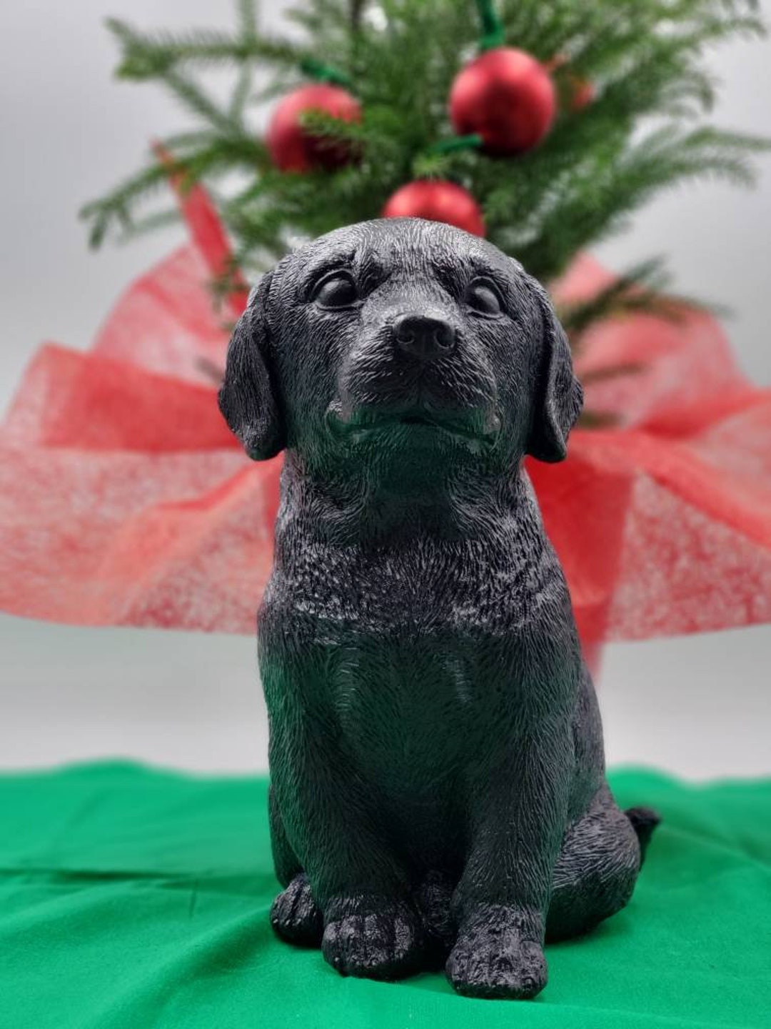 Labrador Retriever Handmade Concrete Statue, Retriever Dog Decor ...