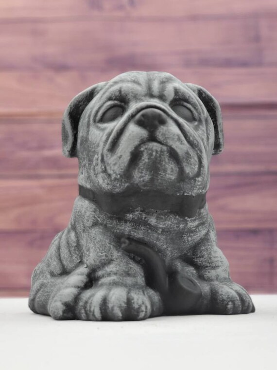 English Bulldog Statue Concrete Bulldog Decor Bulldog With - Etsy