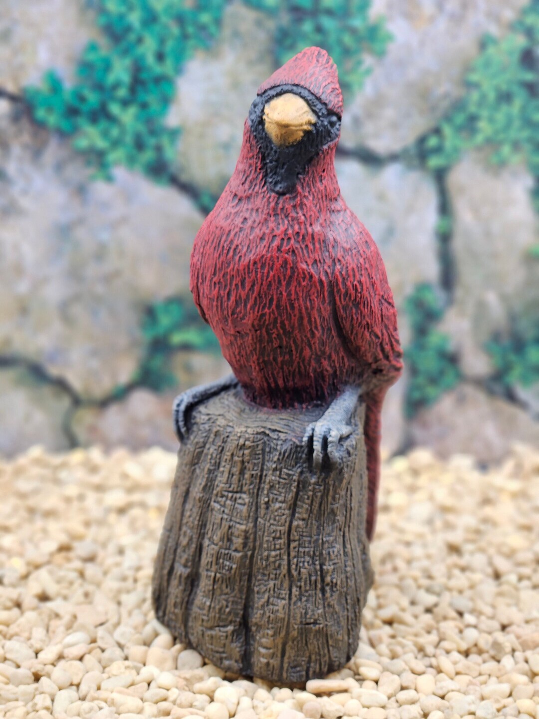 Bird Statue, Cardinal Bird, Cardinal Statue, Handmade Cardinal Statue ...