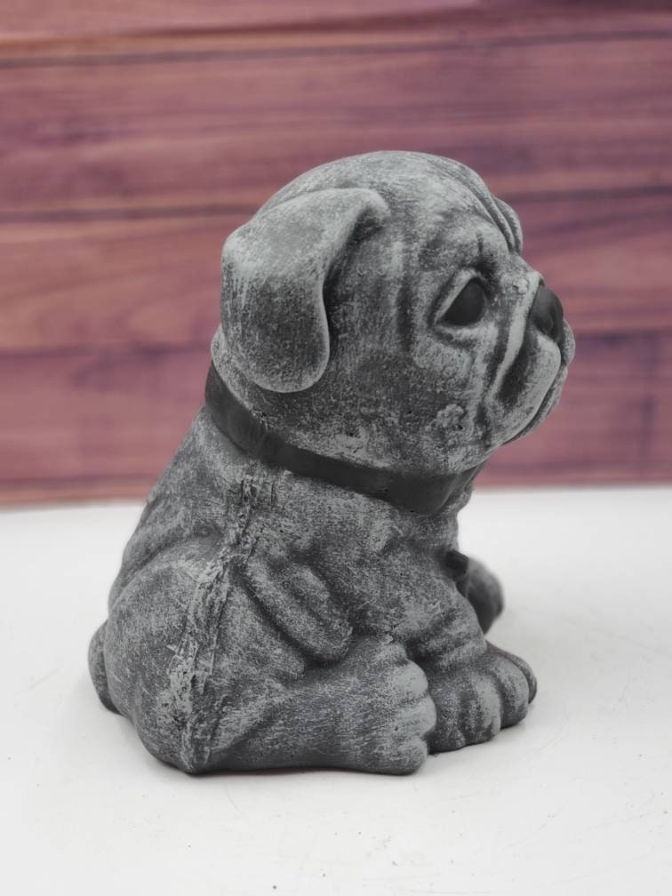 English Bulldog Statue Concrete Bulldog Decor Bulldog With - Etsy