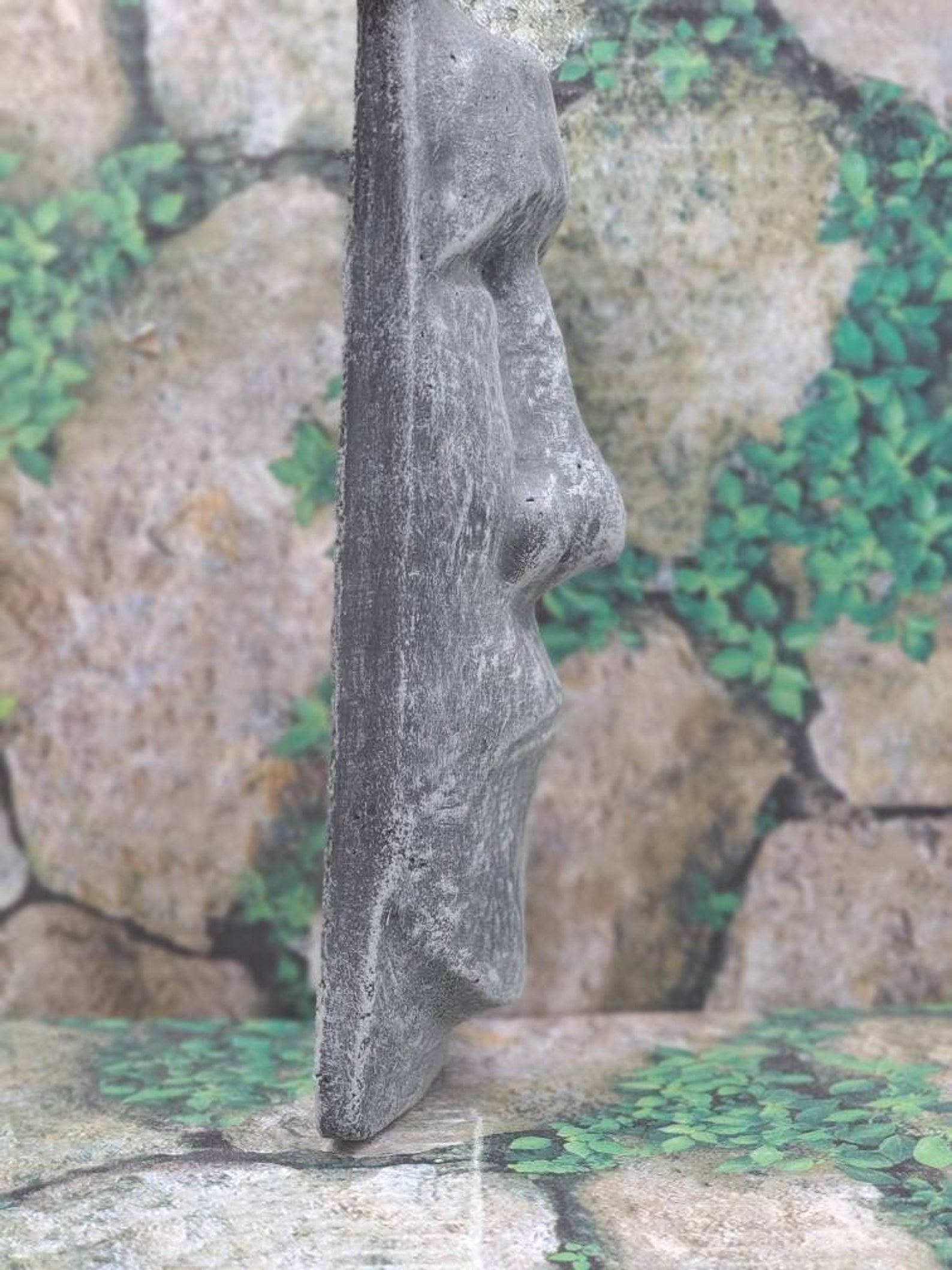 Tiki God Stone Handmade Concrete Statue Outdoor Tiki Statue - Etsy