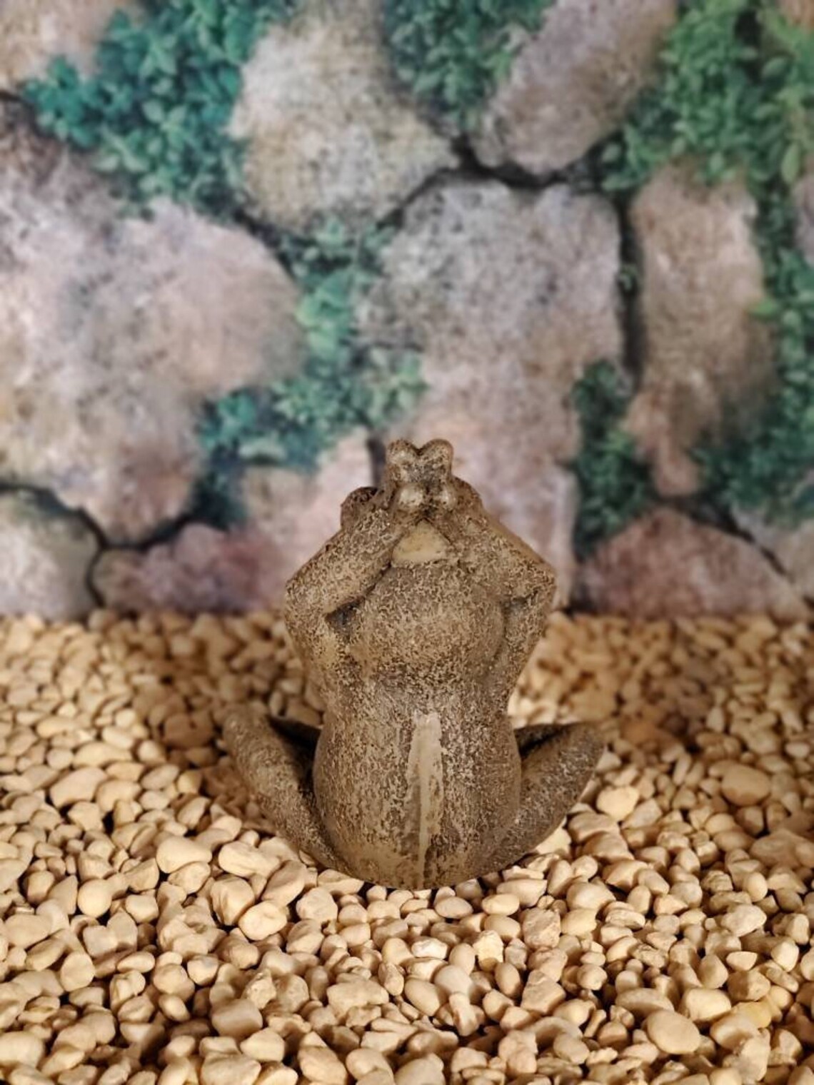 Frog Statue Yoga Zen Garden Frog Statue Zen Frog Handmade - Etsy
