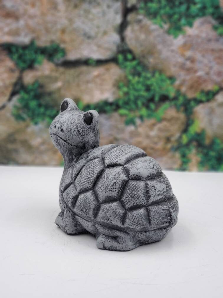 Turtle Statue Concrete Turtle Statue Handmade Concrete | Etsy