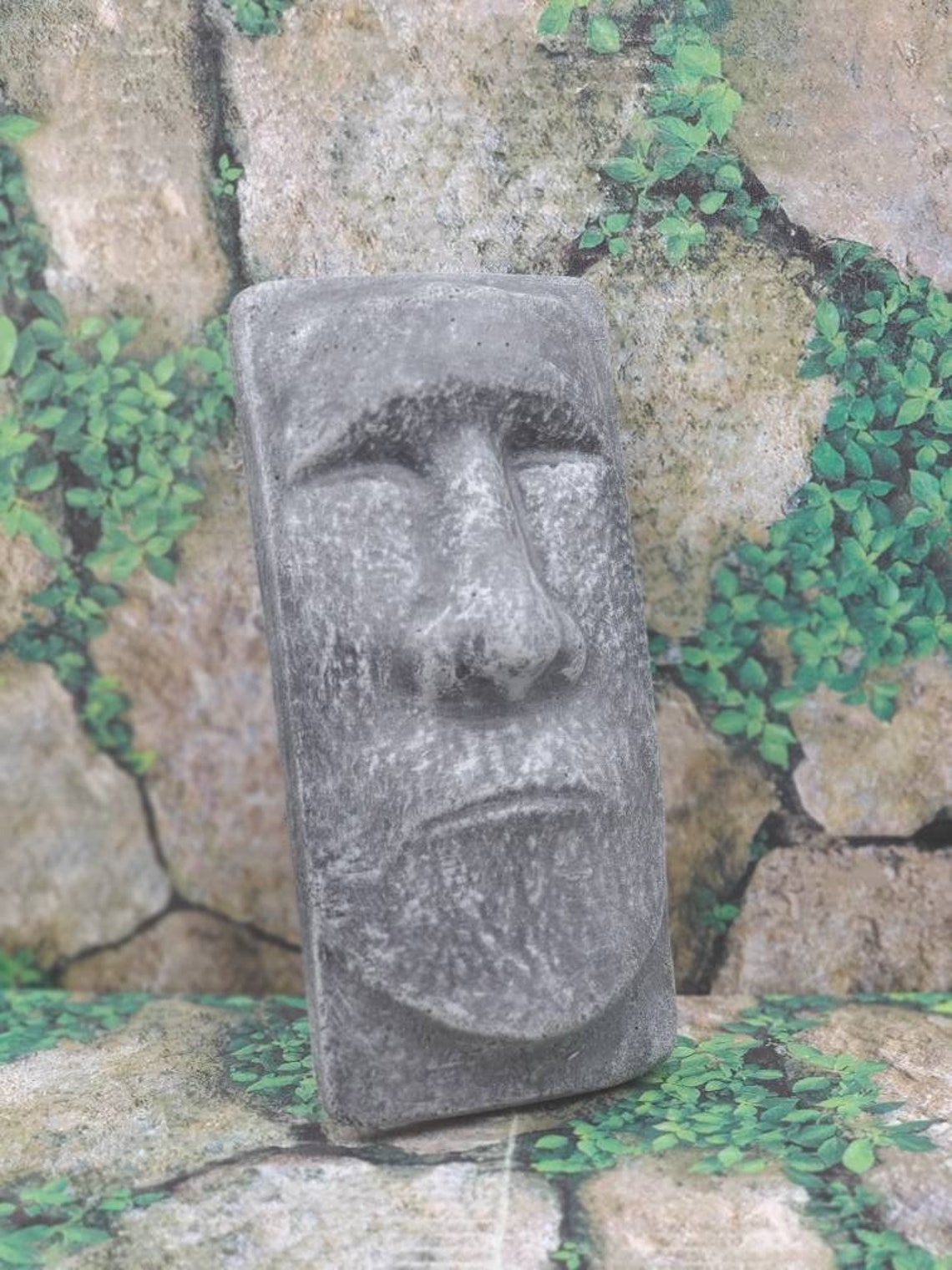 Tiki God Stone Handmade Concrete Statue Outdoor Tiki Statue - Etsy