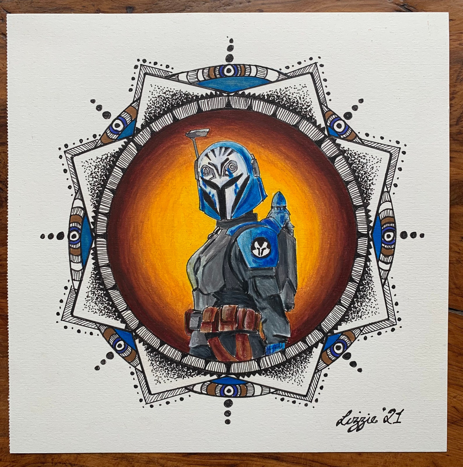 Mandalorian Mandala bo-katan - Etsy