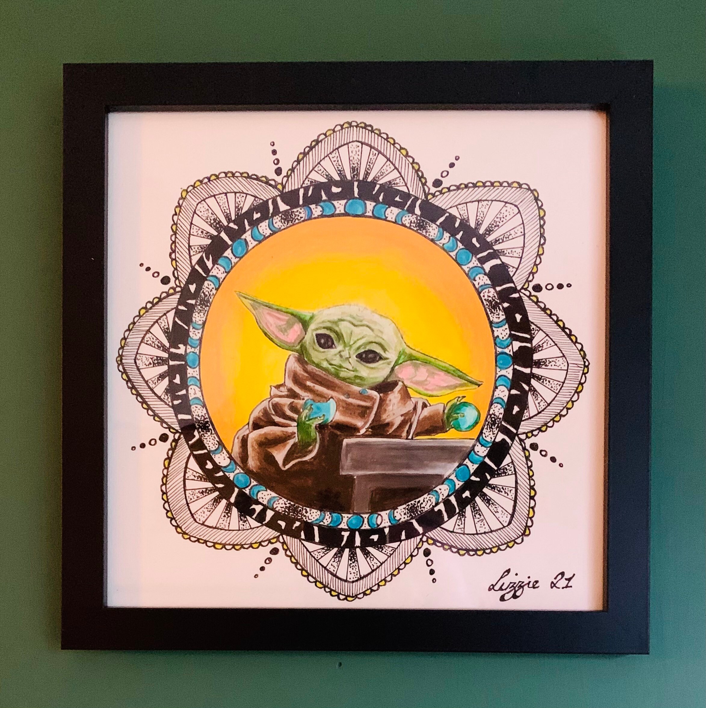 Mandalorian Mandala grogu - Etsy