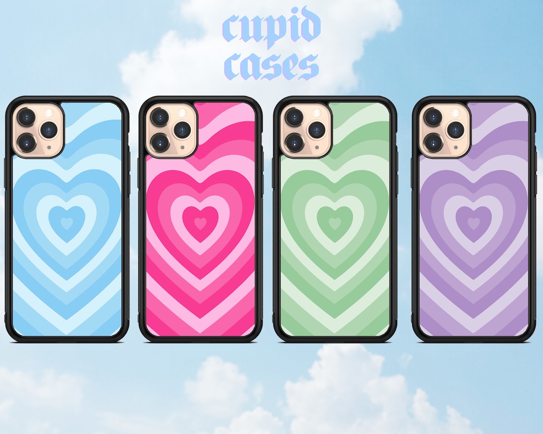 Love Heart Phone Case Iphone, Samsung, Huawei, Aesthetic, Y2K, Trendy ...