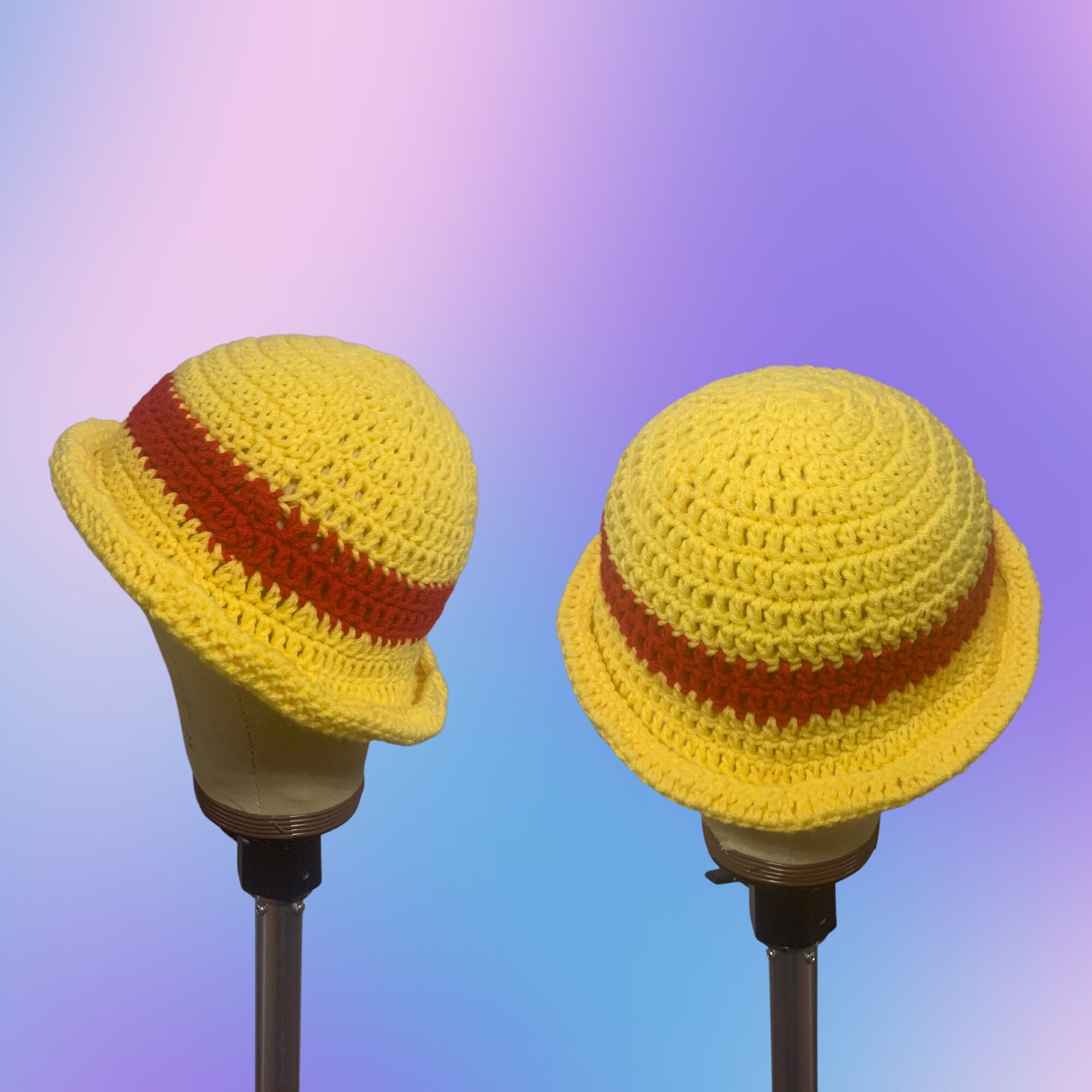 Anime Strawhat, Strawhat, Crochet Anime Hat, Cosplay One Piece - Etsy