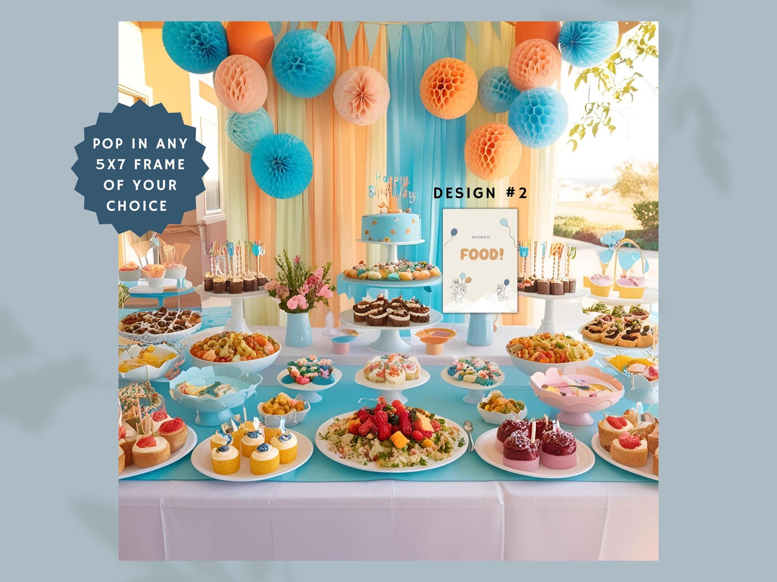 Bluey Birthday Table Signs Printable 5x7 PDF Instant Download ...