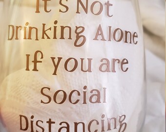 Social Distancing Fill Lines Funny Wine Glass Stemless or Stemmed - Etsy