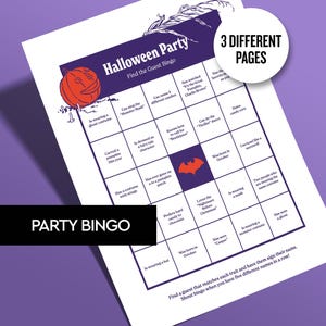 Vintage Kids Halloween Party Game Bundle | Madlibs, Bingo, Coloring ...