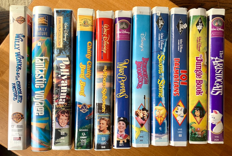 Vintage VHS Collection of 1960s and 1970s Classic Movies - Etsy
