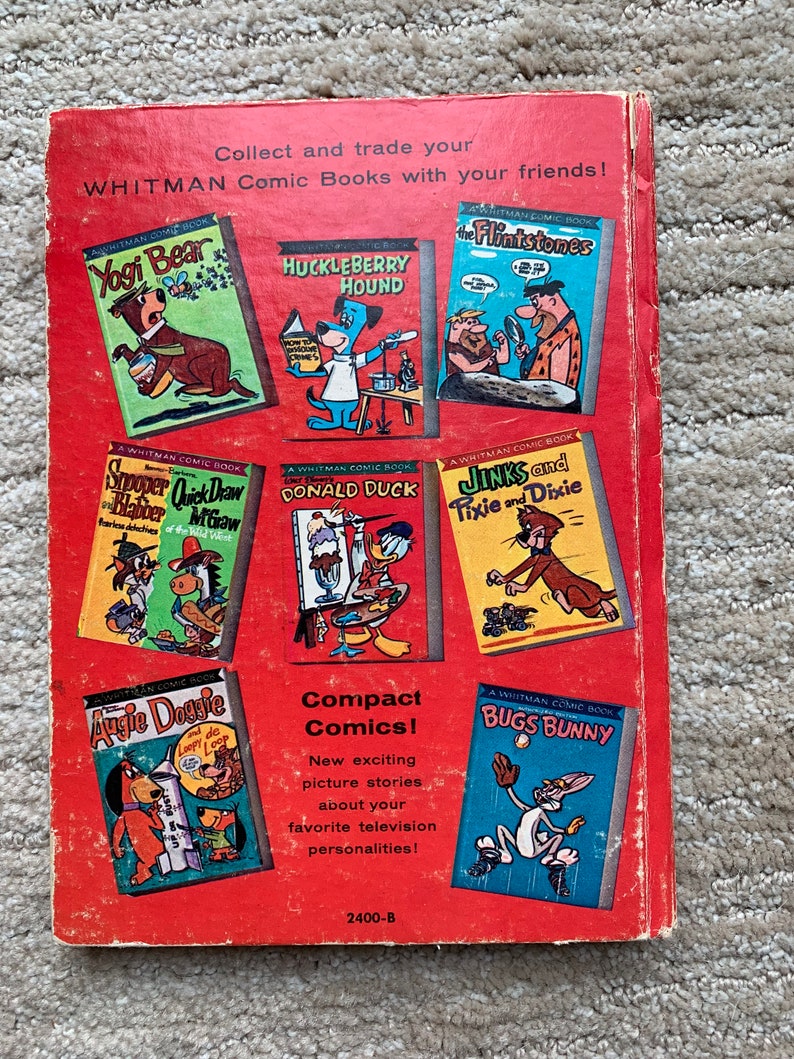 1962 Hanna Barbera's Huckleberry Hound: A Whitman Comic Book - Etsy