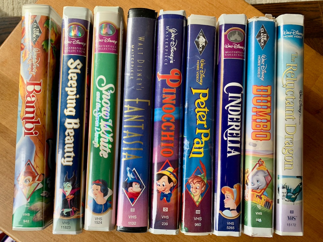 VHS Collection of CLASSIC Vintage Disney Films From 1930s, 40s-50s - Etsy