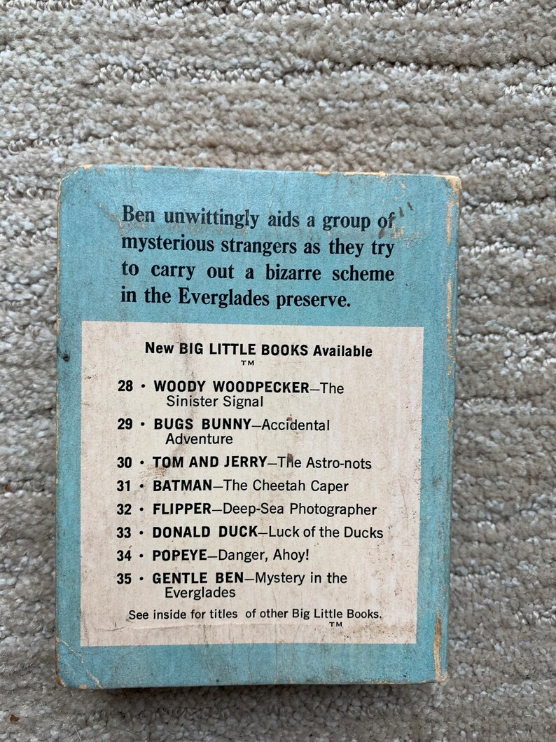 1969 RARE! Gentle Ben (A Big Little Book) - Etsy