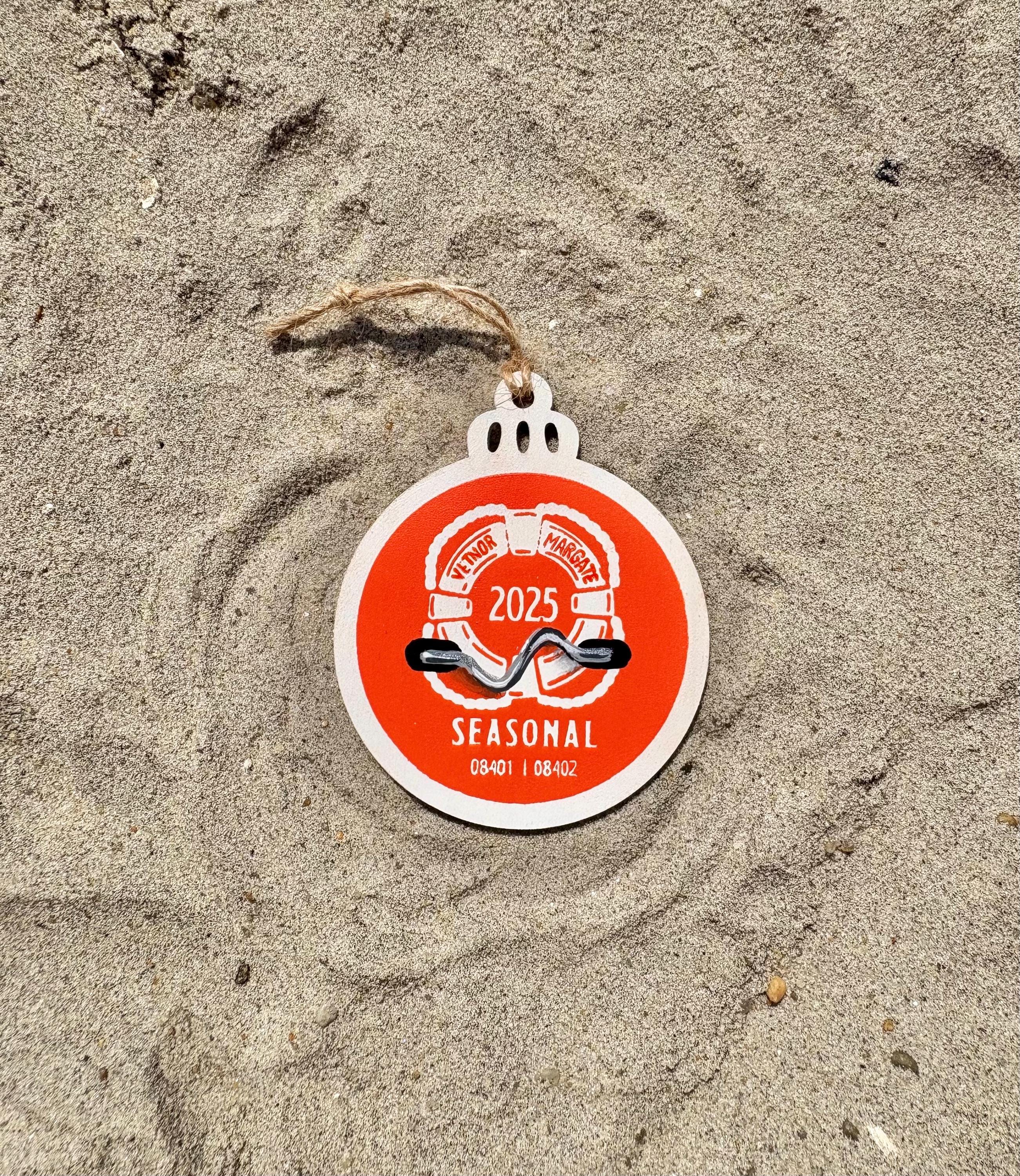 2025 Beach Tag Ornaments - Jersey Shore - Sea Isle City - Ocean City ...