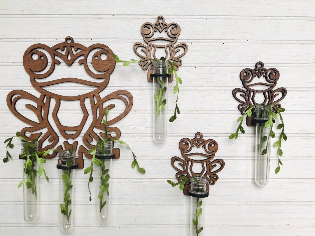 Laser-cut Frog Propagation Station: Hanging Plant Decor - Etsy