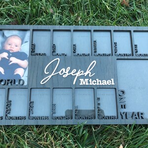 Personalized Baby's First Year Photo Frame: 14-photo Collage Keepsake ...