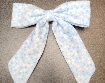 Blue Stars Ribbon Hair Bow - Etsy