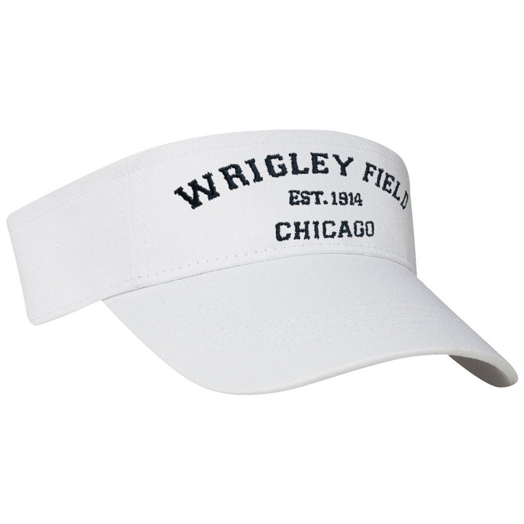 Wrigley Field Adjustable White Visor by Thirtyfive55 - Etsy