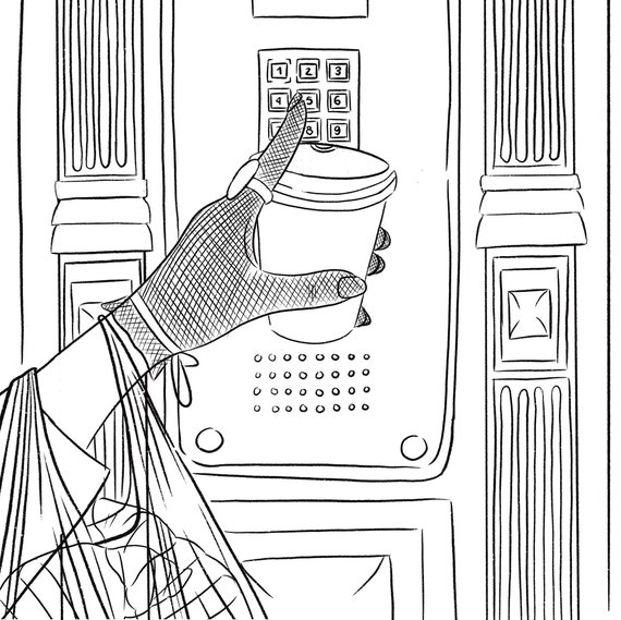 Aesthetic Printable Coloring Page Adults Paris Autumn - Etsy