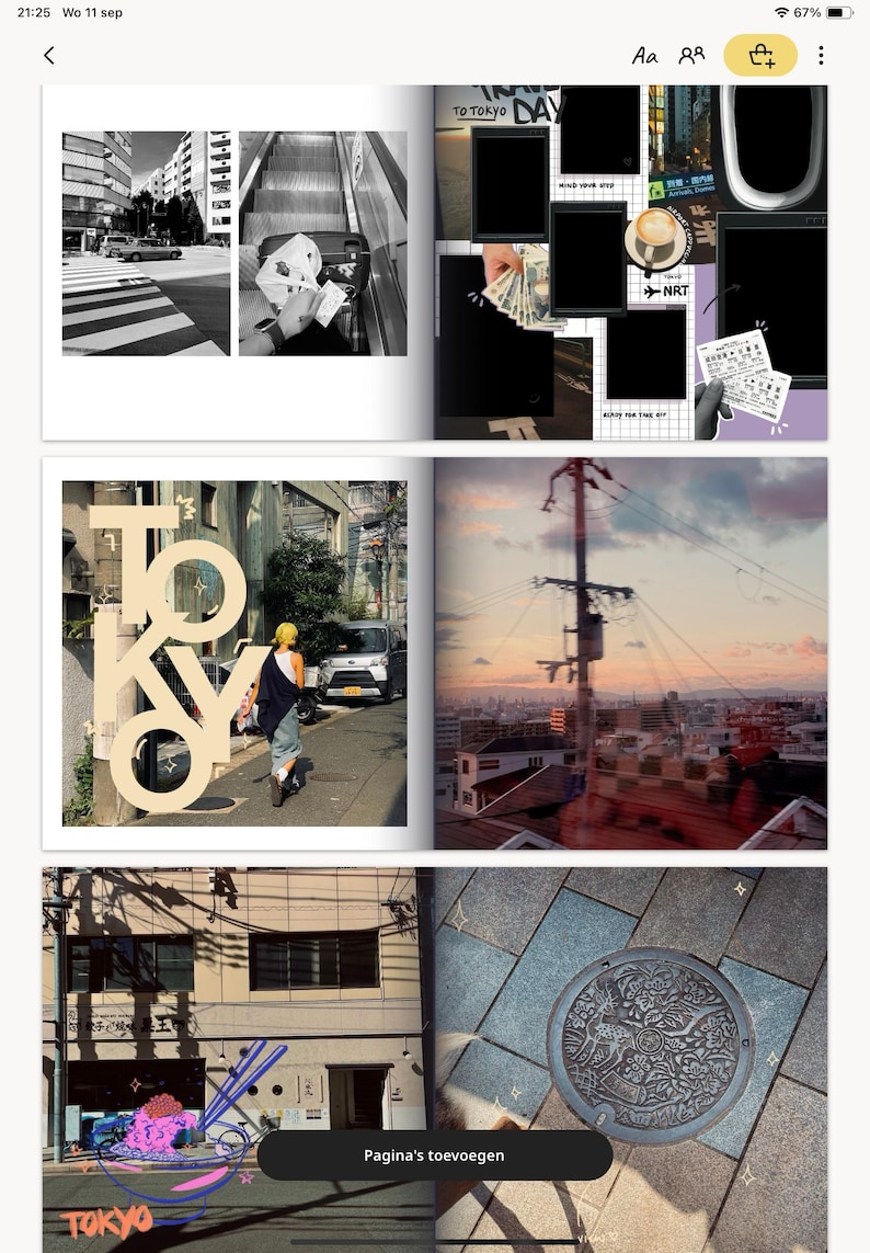 Japanese Photo Album Template | Travel Journal | Aesthetic Photobook ...