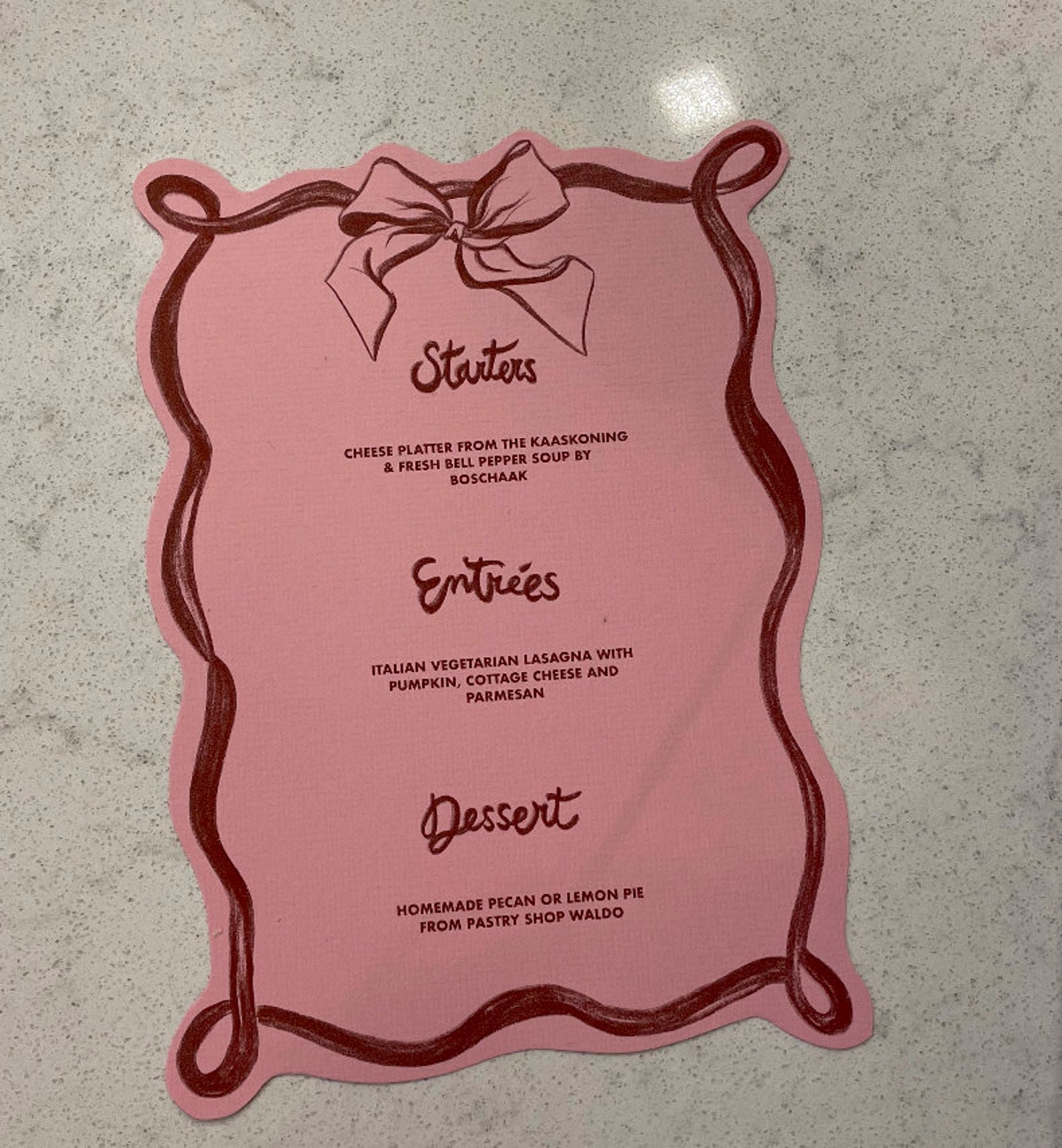 Aesthetic Editable Menu Template for Hosting Dinner Parties - Etsy