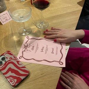 Aesthetic Editable Menu Template for Hosting Dinner Parties - Etsy