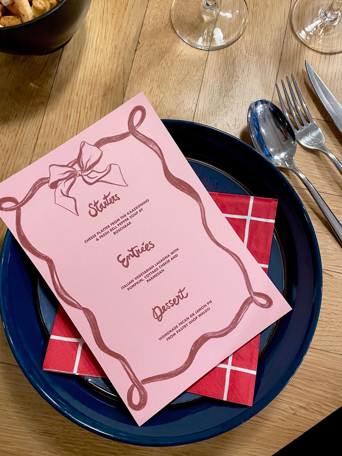 Aesthetic Editable Menu Template for Hosting Dinner Parties - Etsy