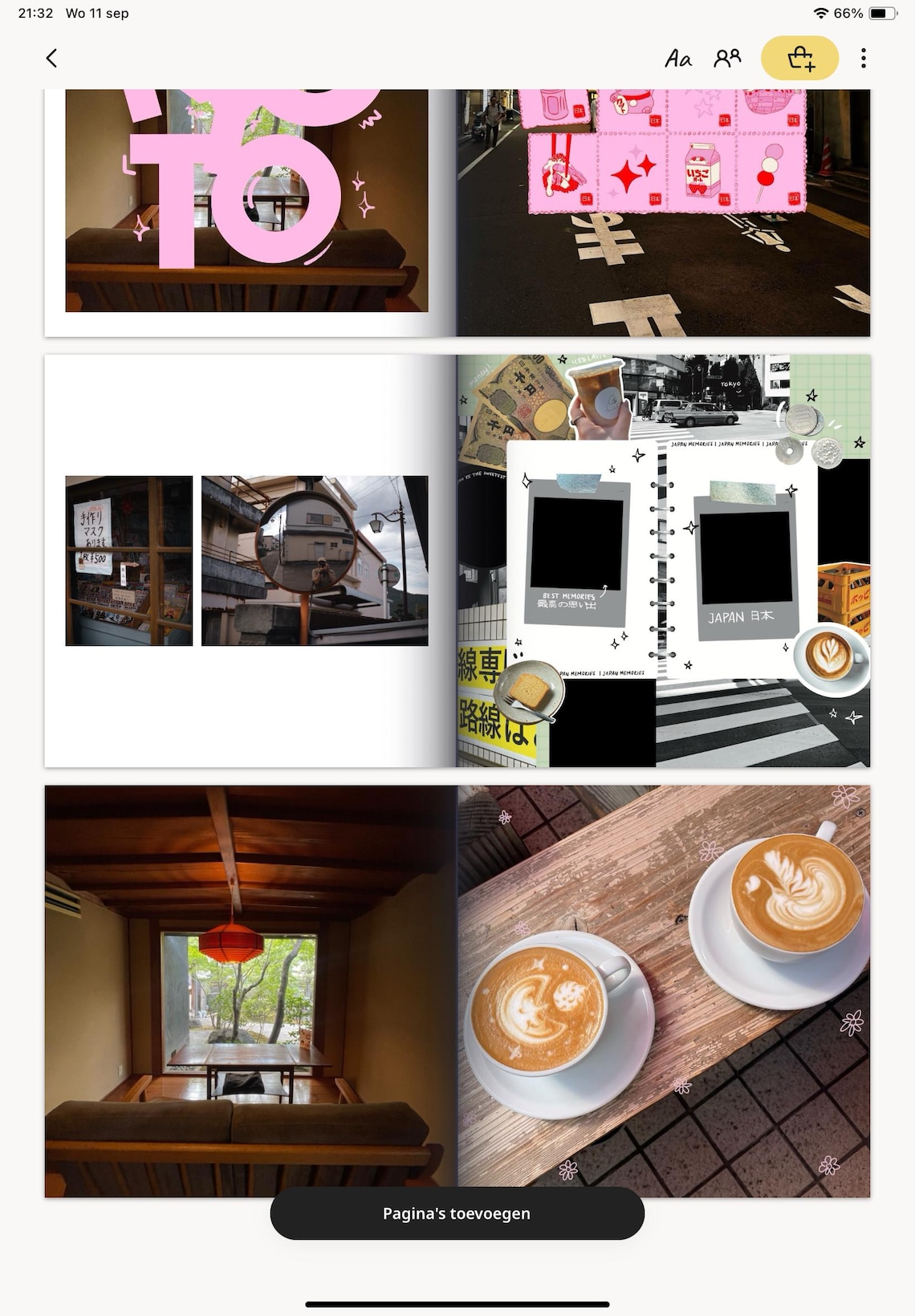 Japanese Photo Album Template | Travel Journal | Aesthetic Photobook ...