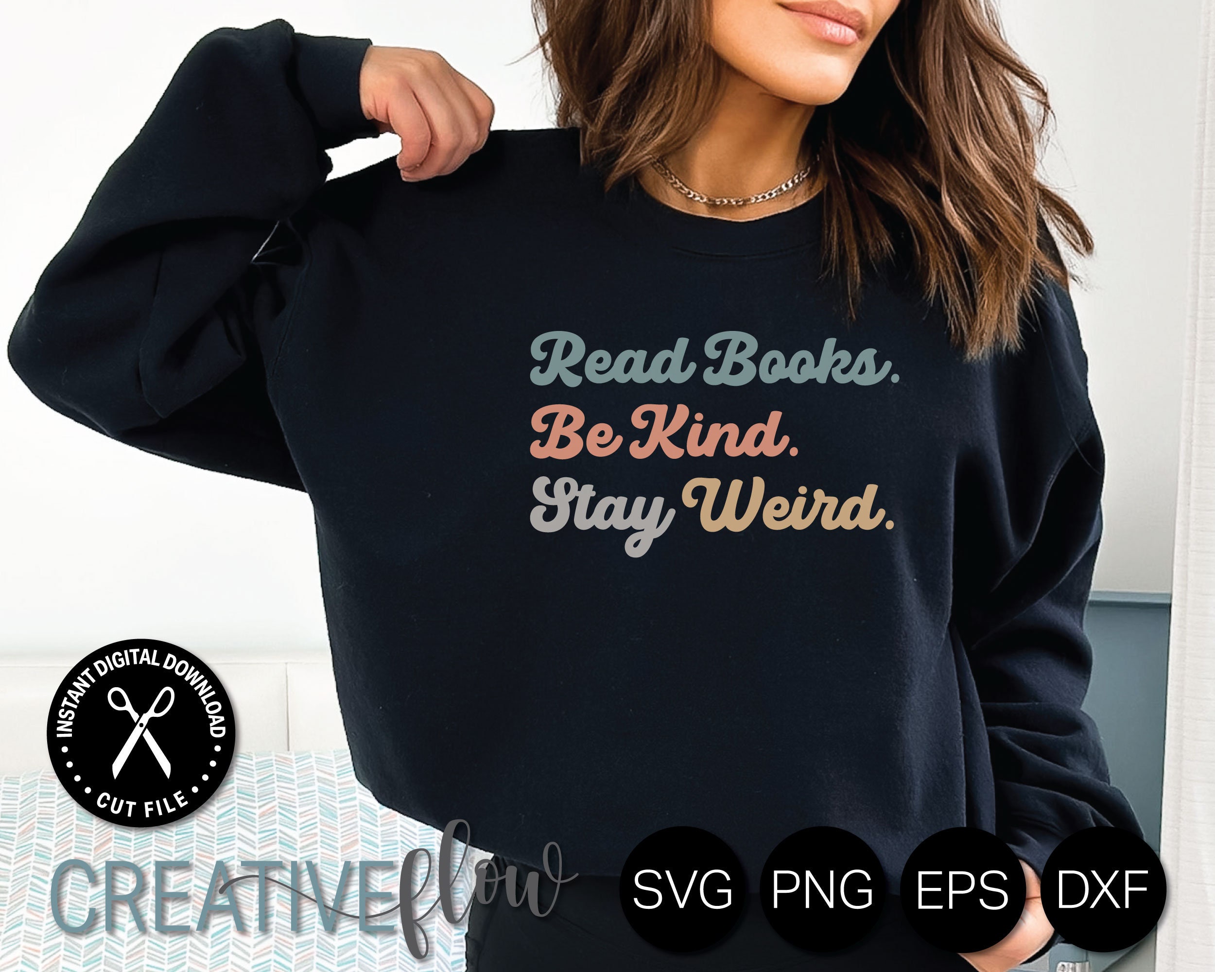 Funny Book Svg Retro Read Books Be Kind Stay Weird Reading - Etsy