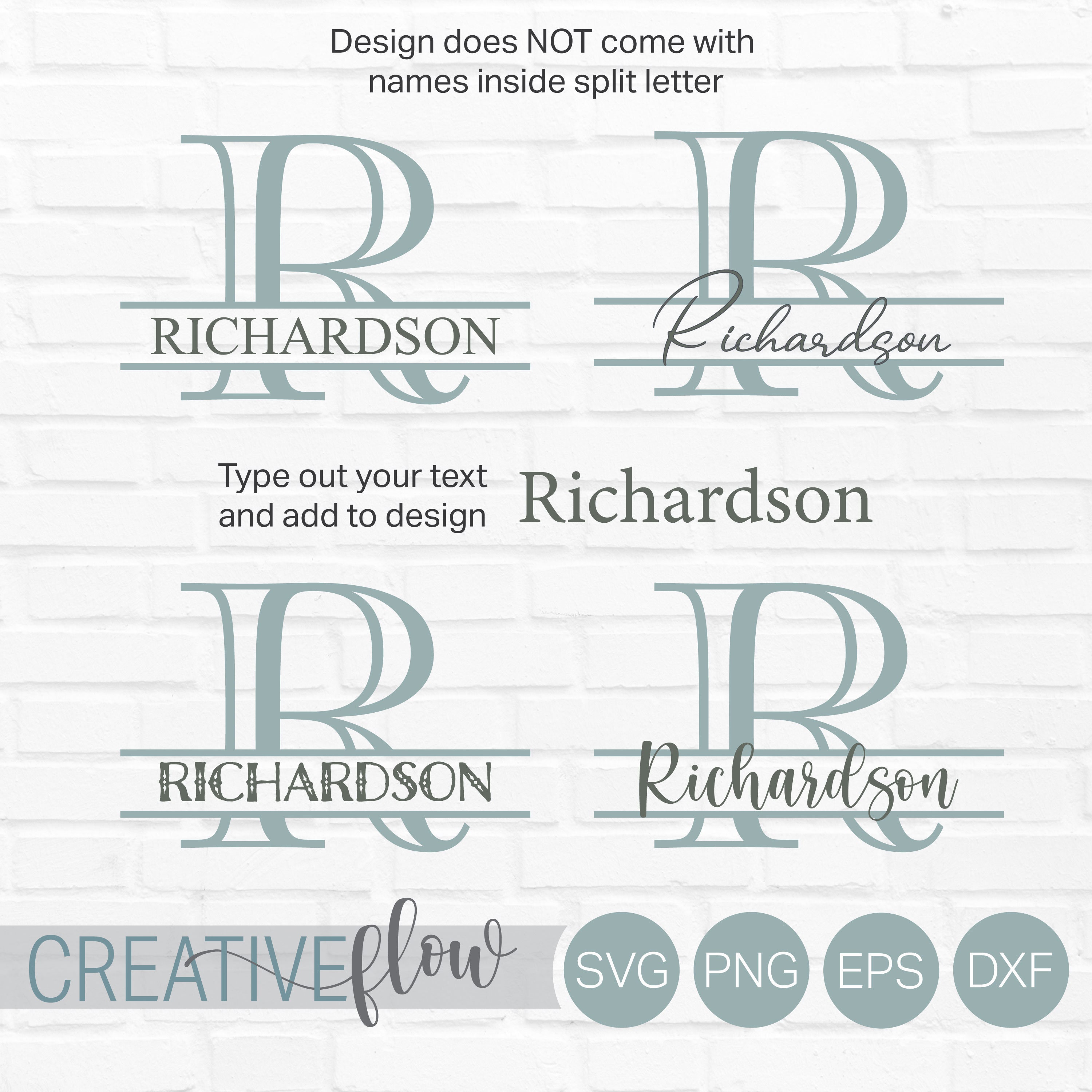 Split Monogram Svg Alphabet Letter Monogram Svg Popular - Etsy