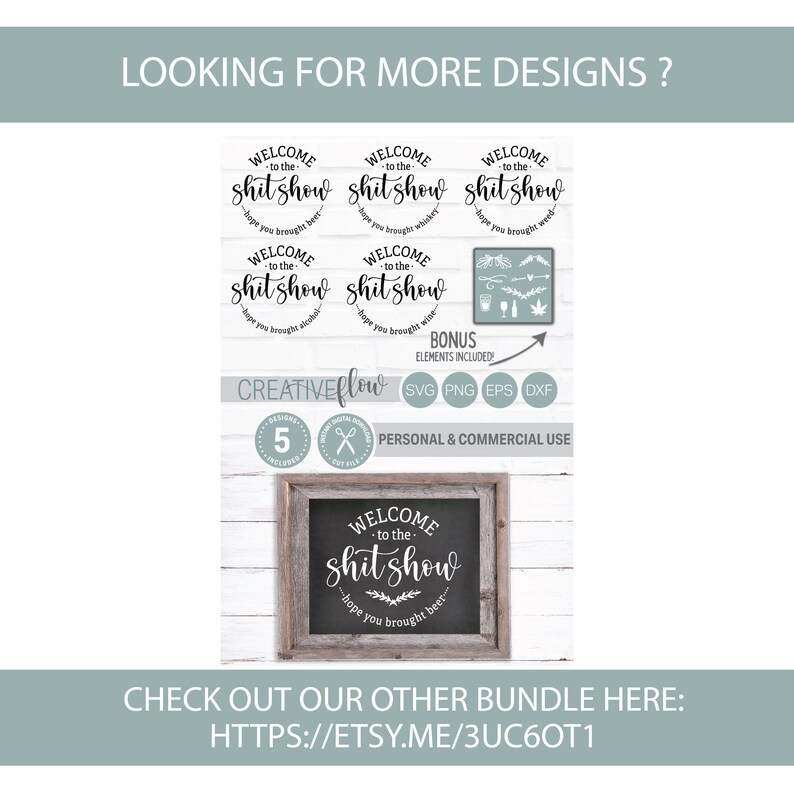 Welcome to the Shit Show Svg Bundle Funny Sarcastic Cut - Etsy