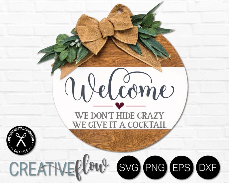 Welcome Svg Door Hanger Svg for Sassy Sarcastic Funny - Etsy