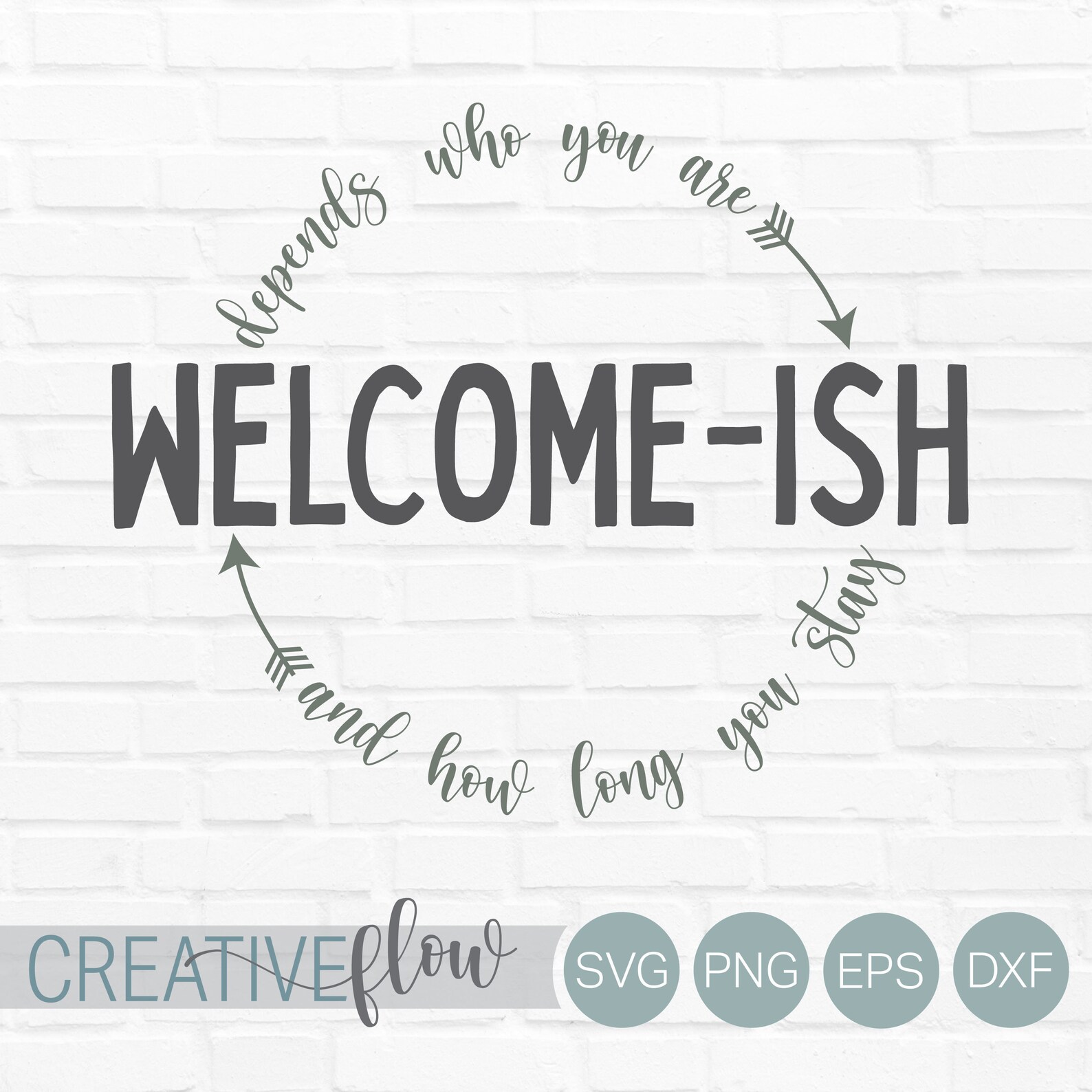 Welcome-ish Svg Farmhouse Welcome Sign Svg Front Door Decor - Etsy