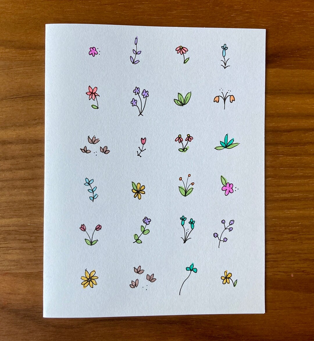 Floral Grid Card Envelope - Etsy