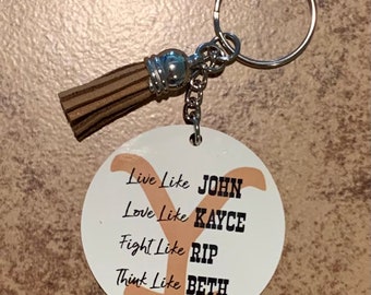 Yellowstone Keychain | Etsy