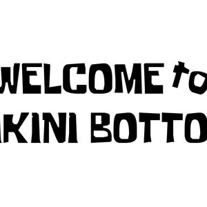 Welcome to Bikini Bottom SVG | Cartoon Font | Digital Download - Etsy