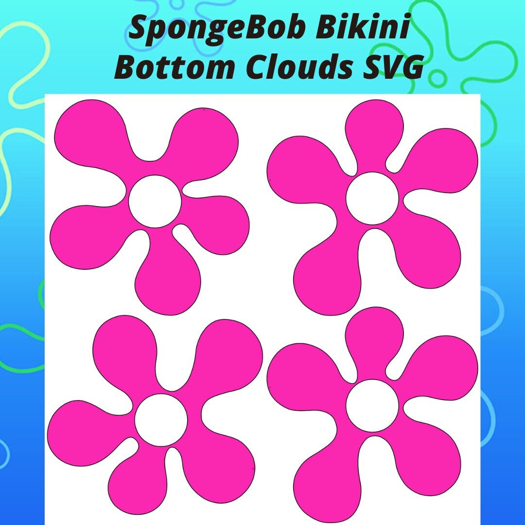 Cartoon Inspired Bikini Bottom Clouds SVG Digital Download - Etsy