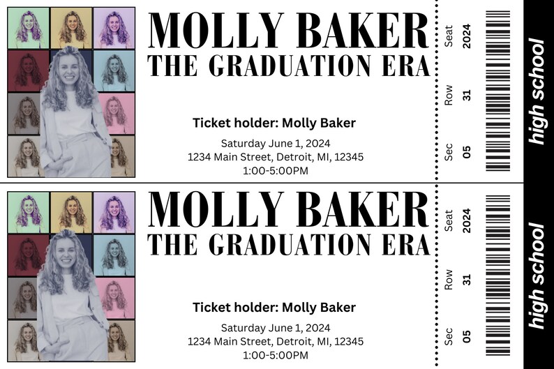 Taylor Swift Eras Graduation Ticket Celebrate Milestones in Style ...