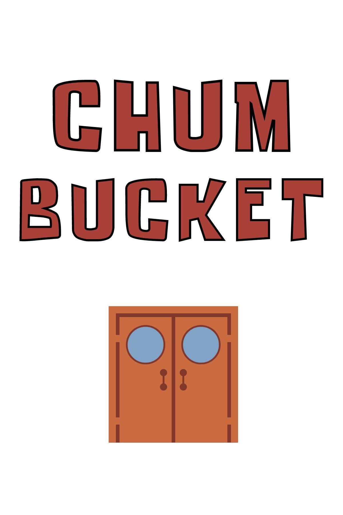 Chum Bucket Digital Art Download SVG, PDF, PNG Unique Underwater-themed ...