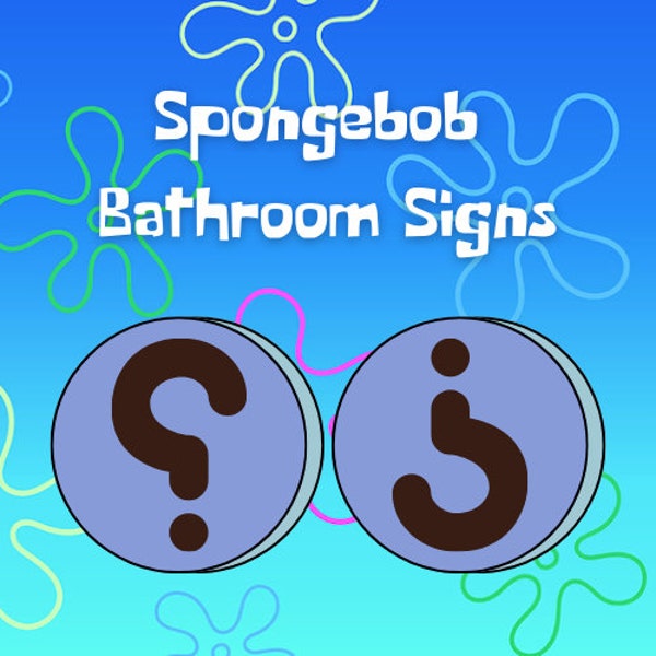 Spongebob Bathroom Decor - Etsy