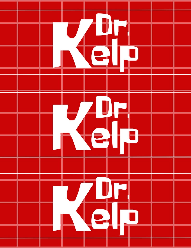 Bundle Dr. Kelp and Kelp Soda Digital Labels Printable Bikini Bottom ...