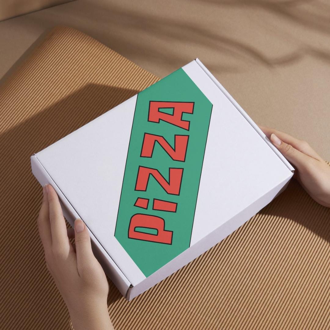 Fun Cartoon Character Pizza Box Labels - Party Favor Stickers ...