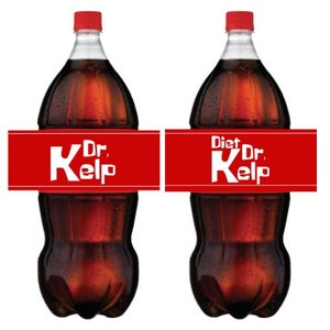 Dr. Kelp & Kelp Soda Bottle Labels: DIY Party Decor (digital Download ...