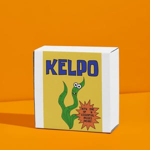 Kelpo Box Label for Undersea Cartoon Party Perfect for Sponge-inspired ...