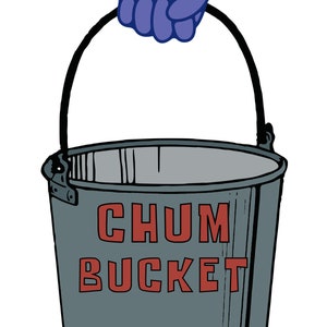 Chum Bucket Digital Art Download | SVG, PDF, PNG Unique Underwater ...