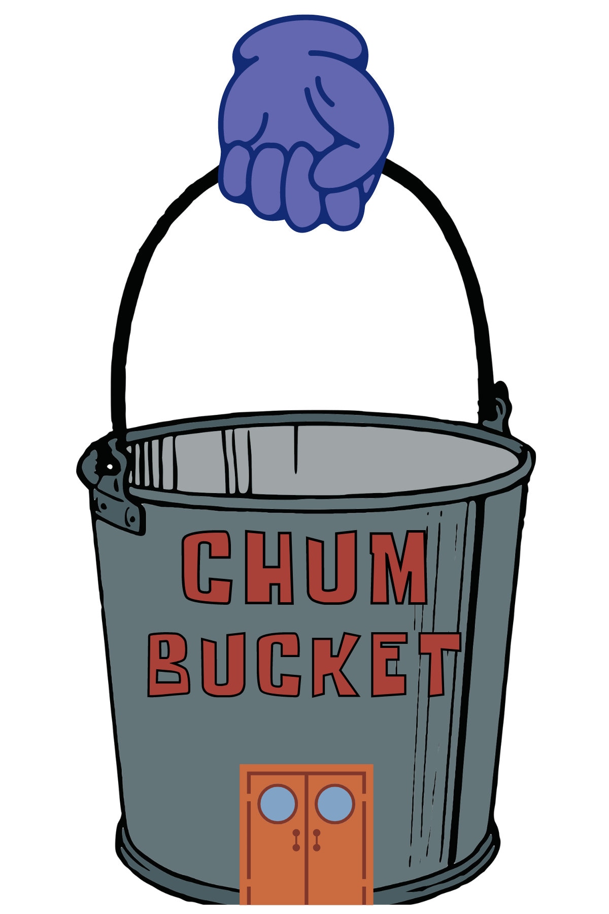Chum Bucket Digital Art Download | SVG, PDF, PNG Unique Underwater-themed Decor - Etsy