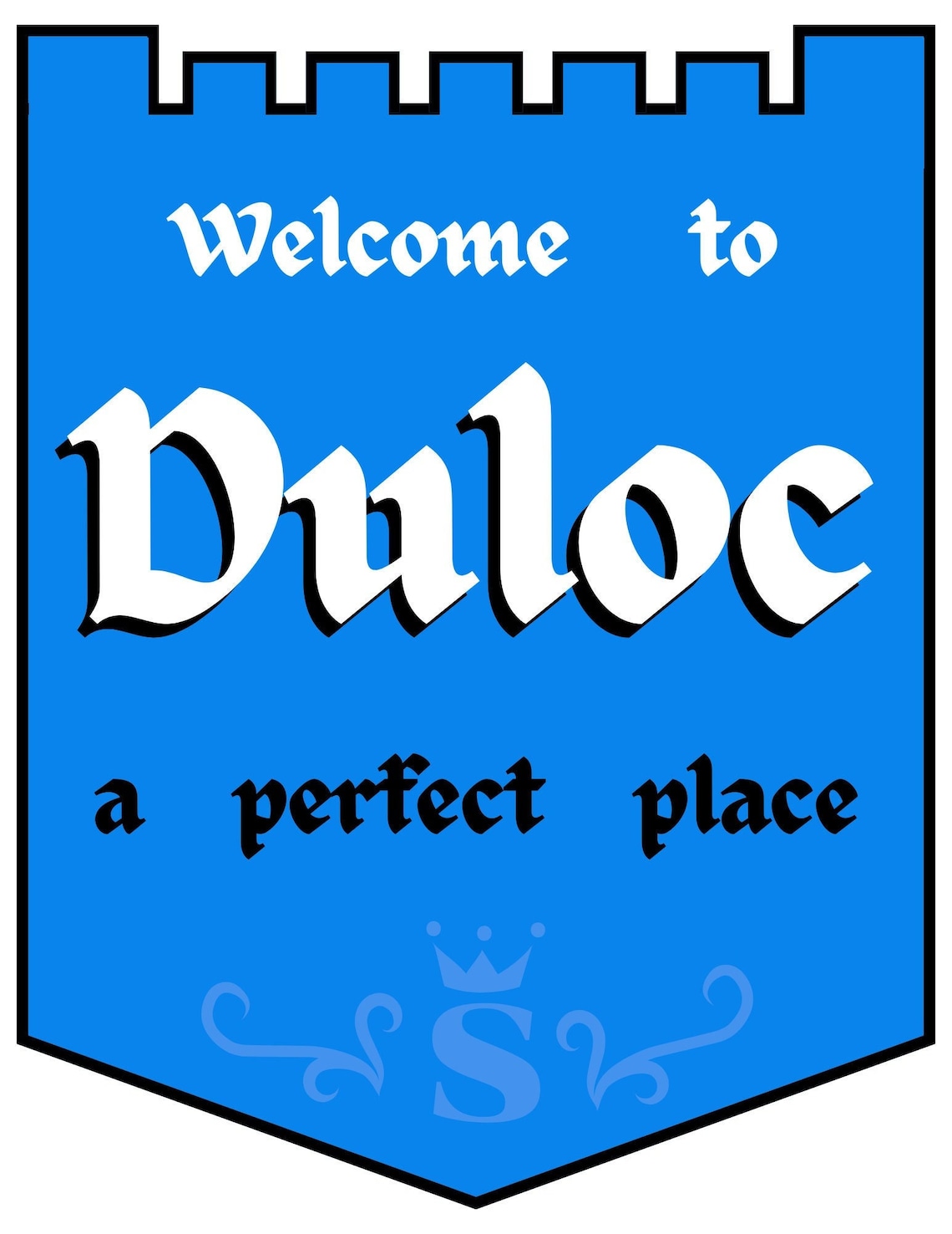 Tema de Shrek Bienvenido a Duloc Banner Descarga digital / Decoración ...